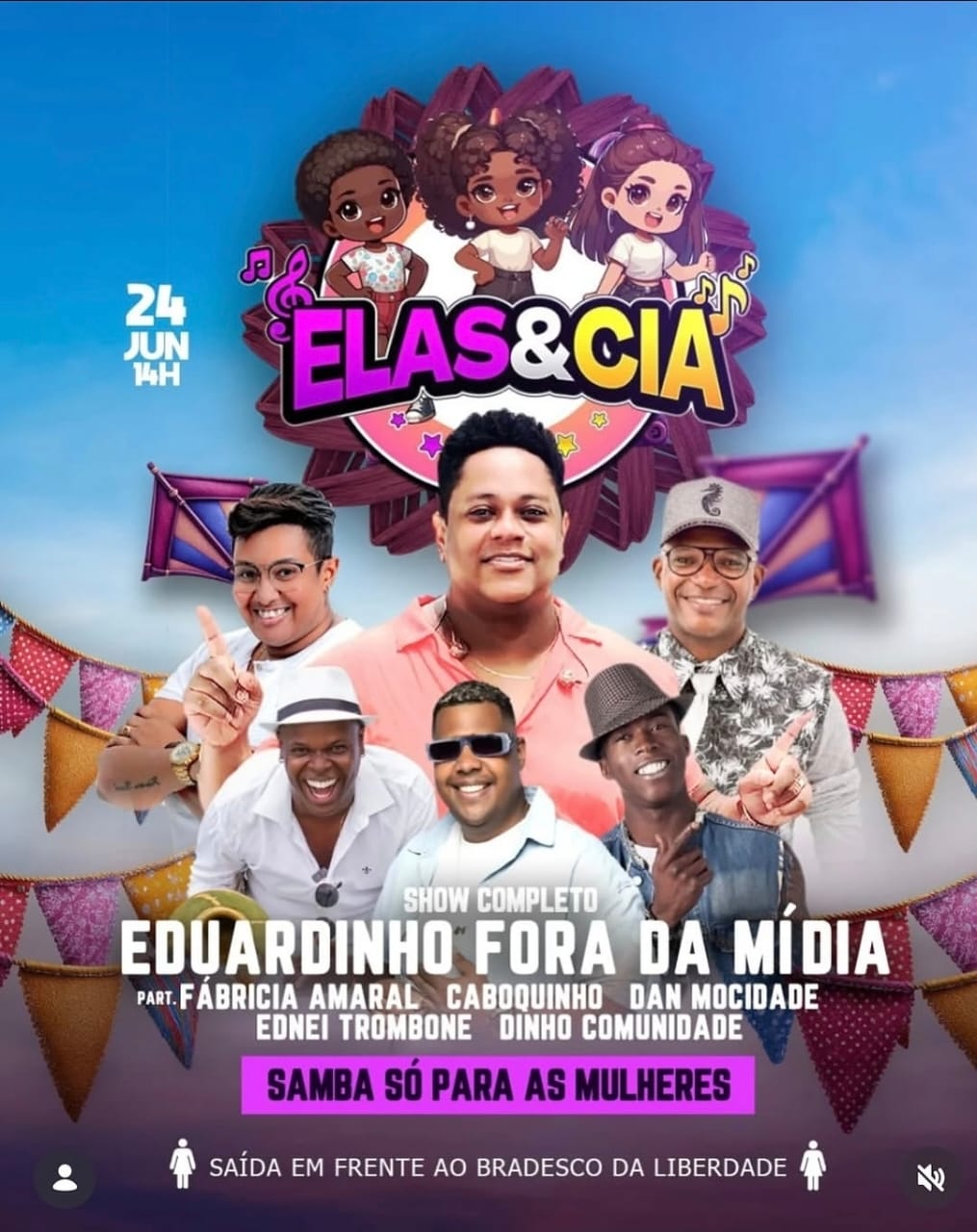 Bloco Elas & Cia - Eduardinho Fora da Mídia, Fabrícia Amaral ...